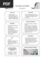 DIY Paper Roller Coaster Guide | PDF | Potential Energy