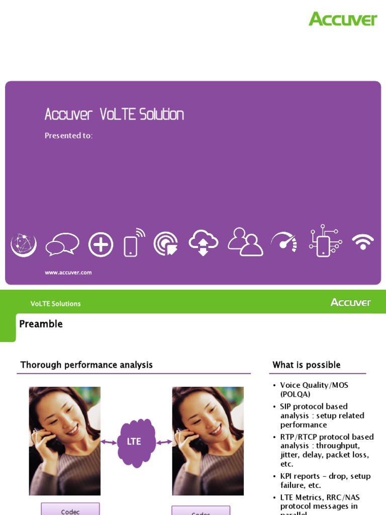 Accuver VoLTE Solution v.1.4 | PDF | Session Initiation Protocol | Voice Over Ip