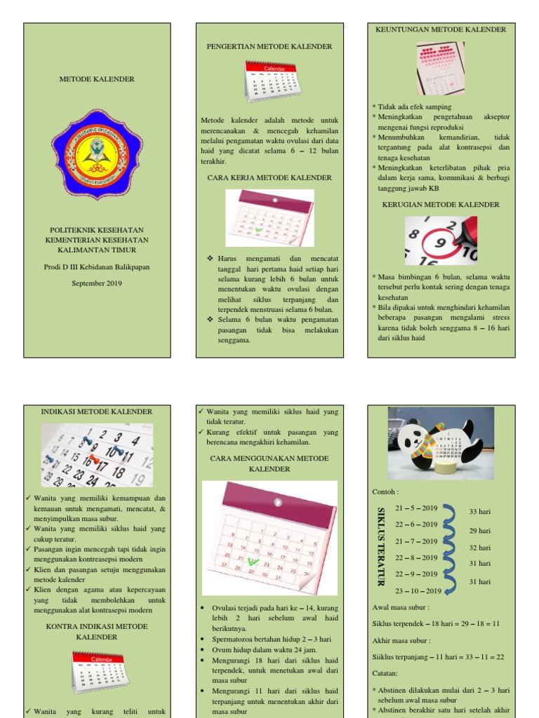 Leaflet KB Sederhana Kalender | PDF