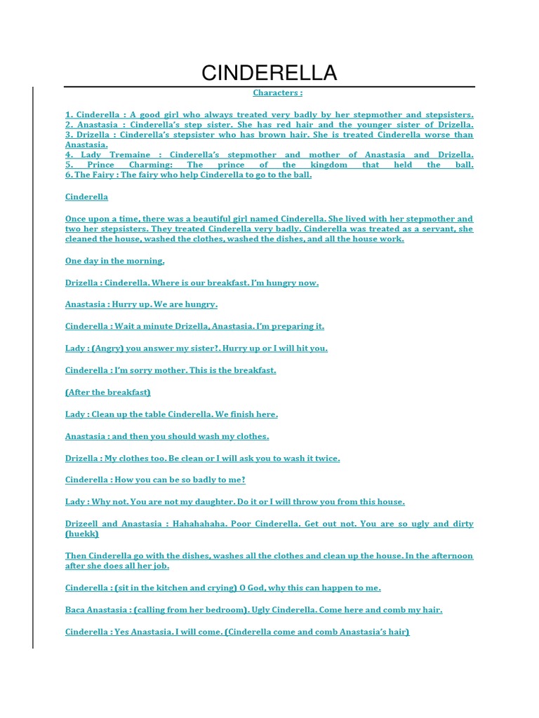 Cinderella | PDF | Cinderella
