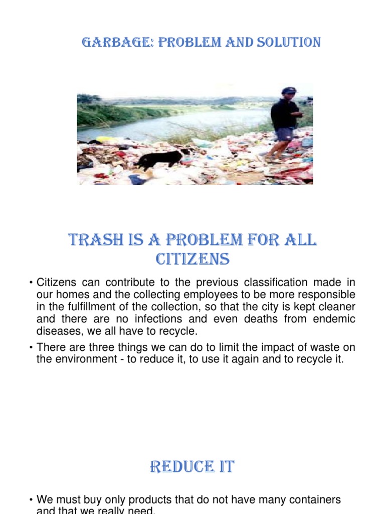 Garbage: Problem and Solution | PDF