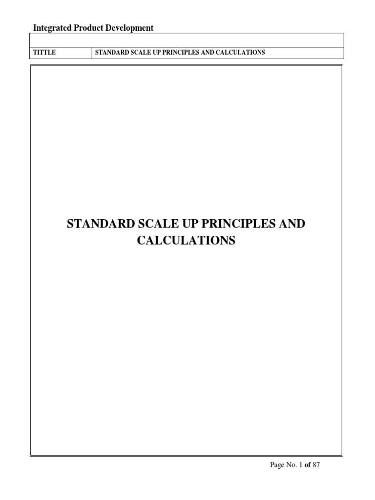 Scale-Up Principles for API Development | PDF | Reynolds Number ...