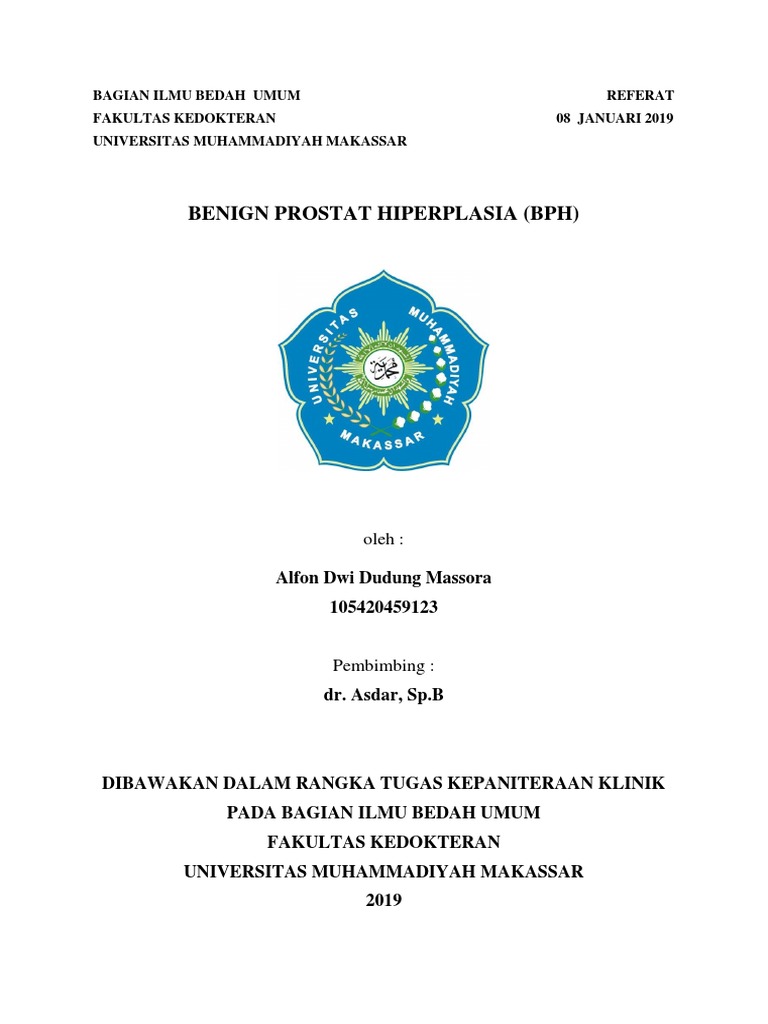 Hiperplasia Prostat Benigna (BPH) pada Pria | PDF