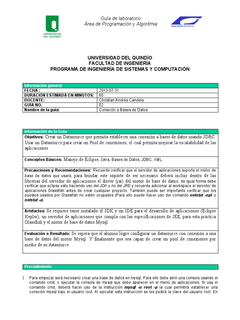Conexión a Bases de Datos con JDBC | PDF | Java (lenguaje de programación) | Mi sql