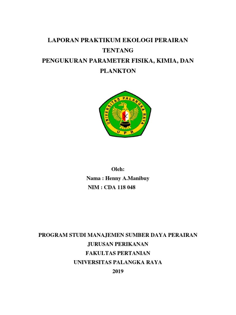 Laporan Praktikum Ekologi Perairan | PDF