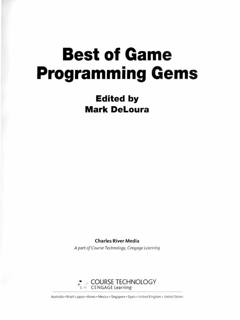 Table of Contents - Best of Game Programming Gems | PDF | Areas Of Computer Science | Computing