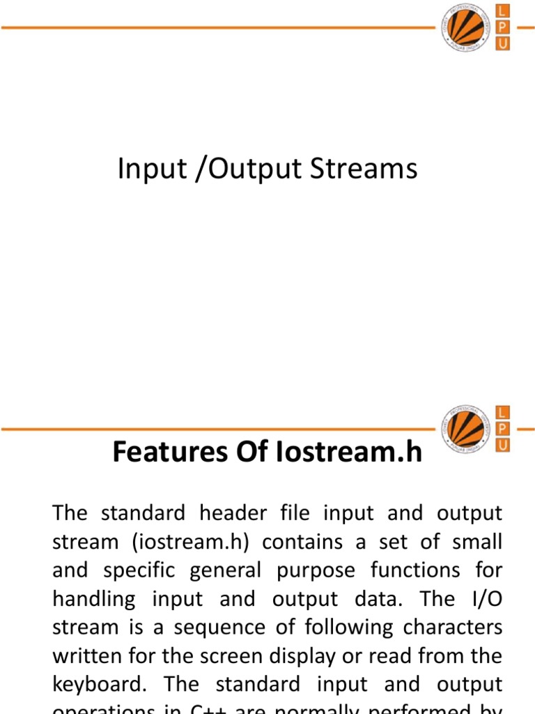Streams and Manipulators | Download Free PDF | Input/Output | Class (Computer Programming)