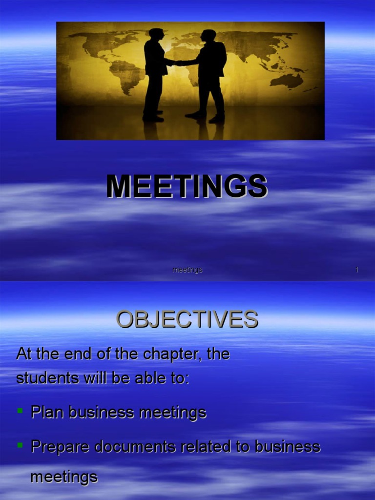 Effective Meeting Planning Guide | PDF | Social Group | Videotelephony