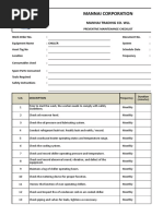 Boiler Maintenance Checklist | PDF | Boiler | Energy Conversion