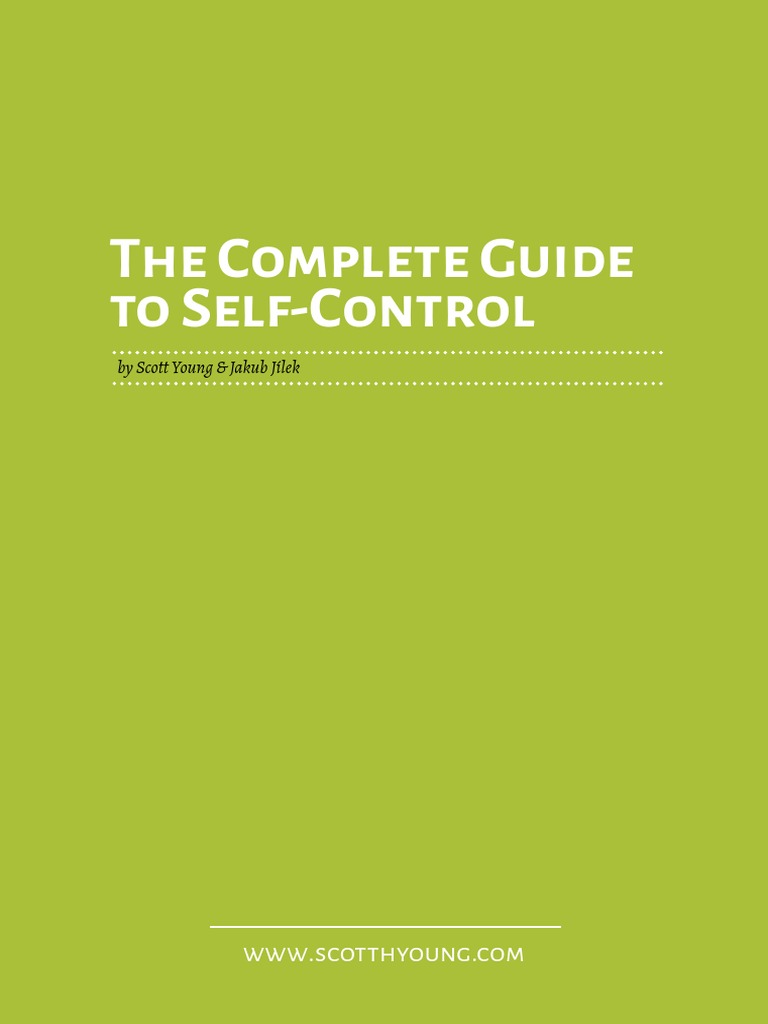 Guide To Self Control | PDF | Self Control | Self-Management