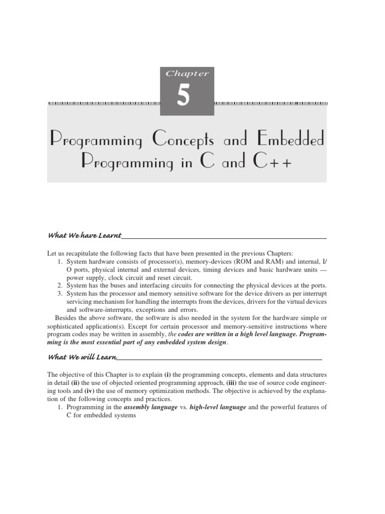 Programming Concepts and Data Structures in Embedded C/C | PDF | Pointer (Computer Programming ...