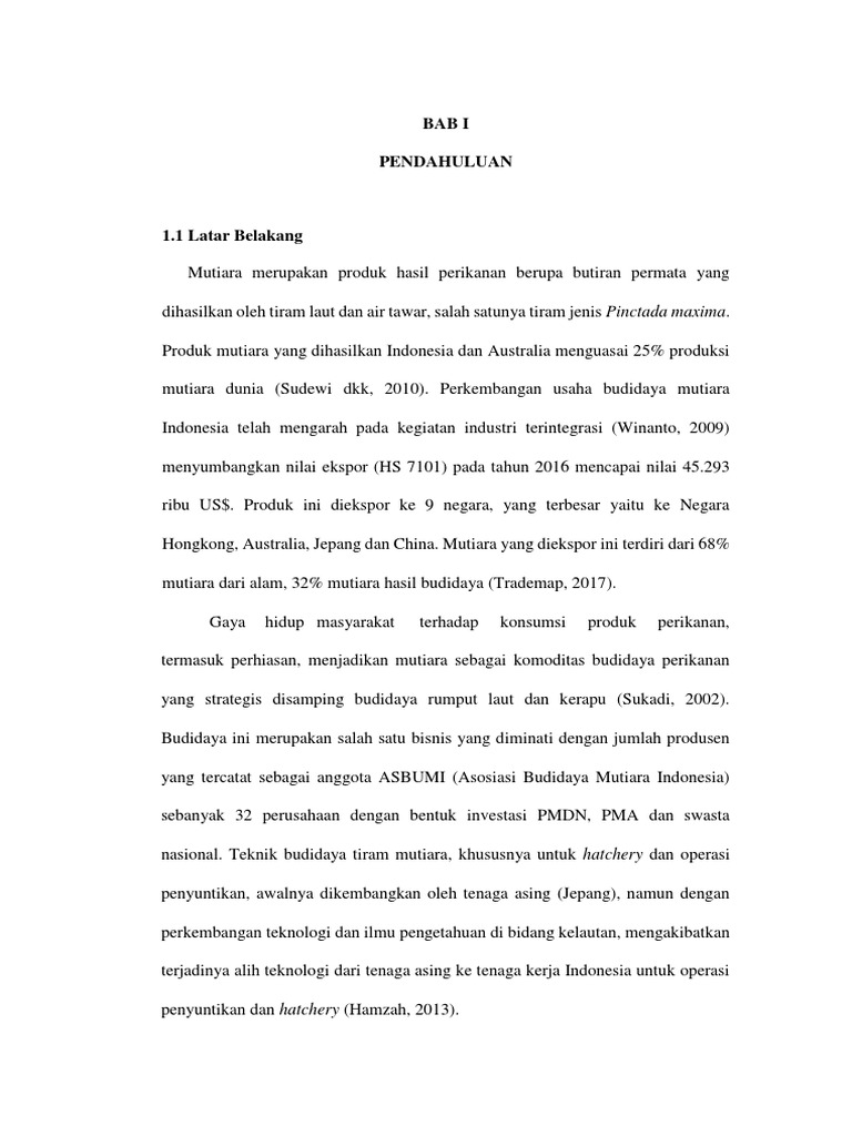 Budidaya Kerang Mutiara | PDF