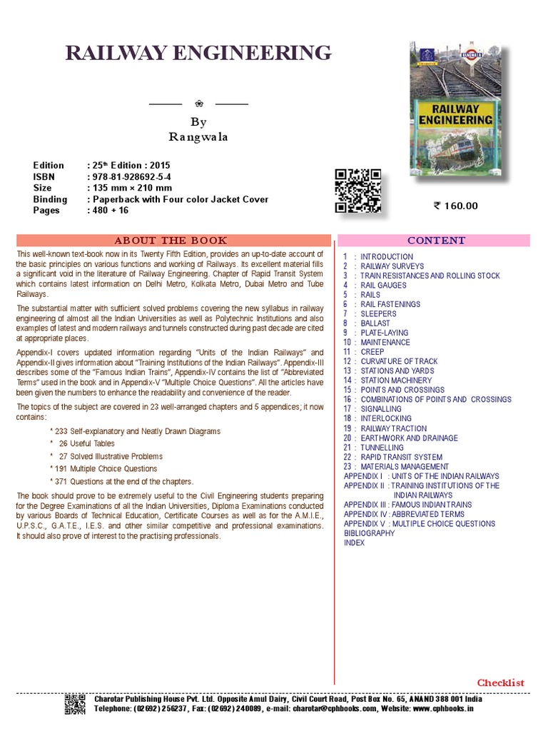 Railway Engineering PDF | PDF | Track (Rail Transport) | Rail Transport