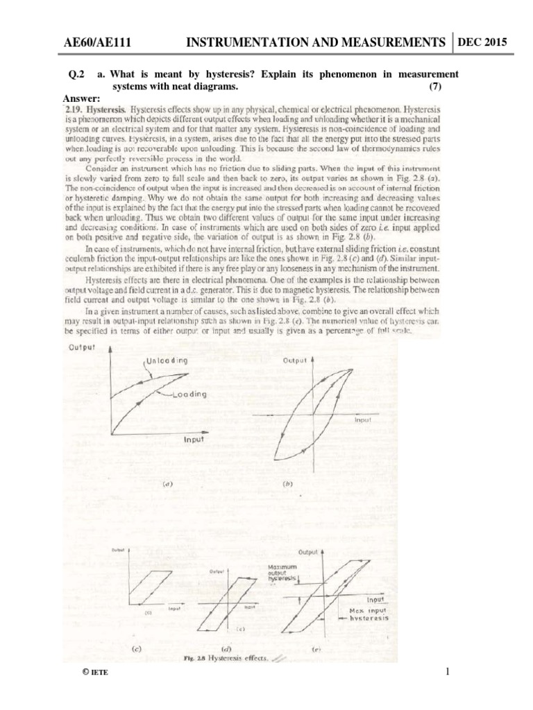 Instrumentation and Measurements | PDF | Electrical Engineering ...