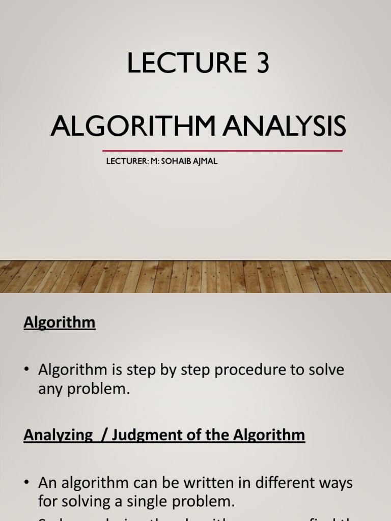 Algorithm Analysis Techniques | PDF | Time Complexity | Algorithms