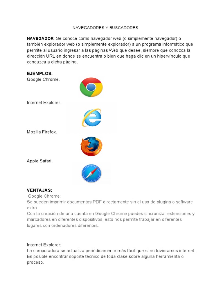 Comparativa de Navegadores Web | PDF | explorador de Internet | Internet