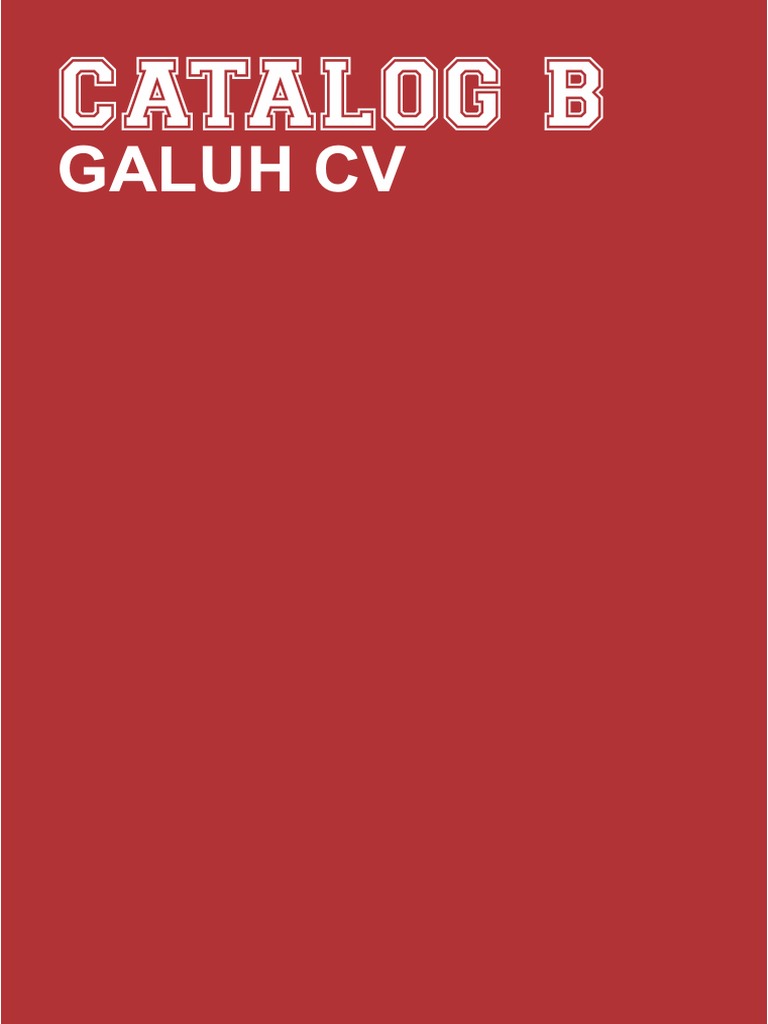 Galuh CV: Catalog B | PDF