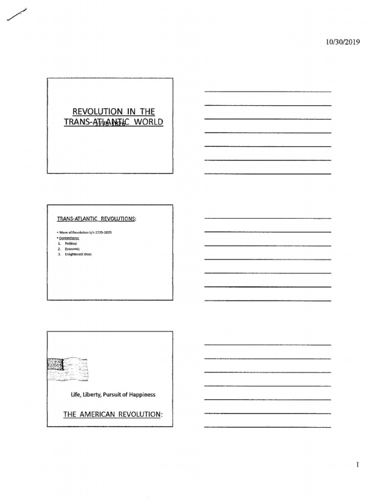 Chapter 22 Powerpoint Outline Revolutions | PDF