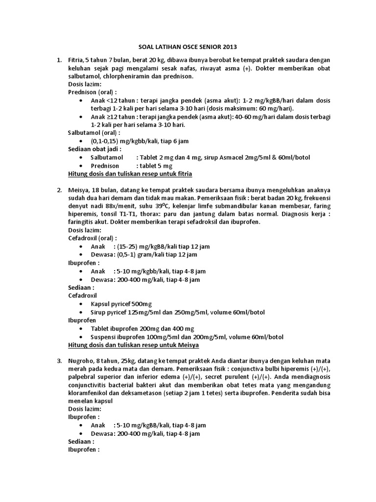 Soal Osce | PDF