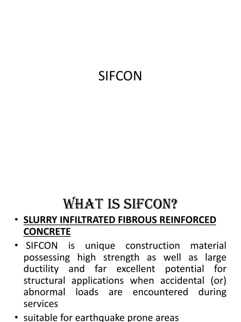 SIFCON | PDF | Fibers | Young's Modulus