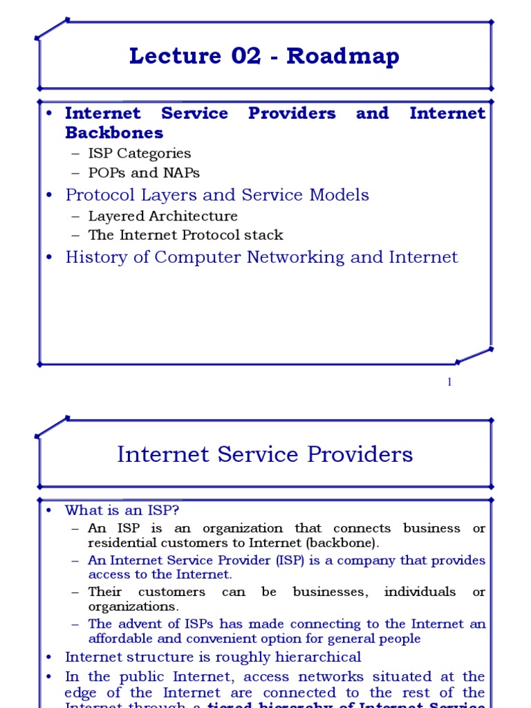 IAP 02 Overview of Internet Architecture | PDF | Internet Service ...