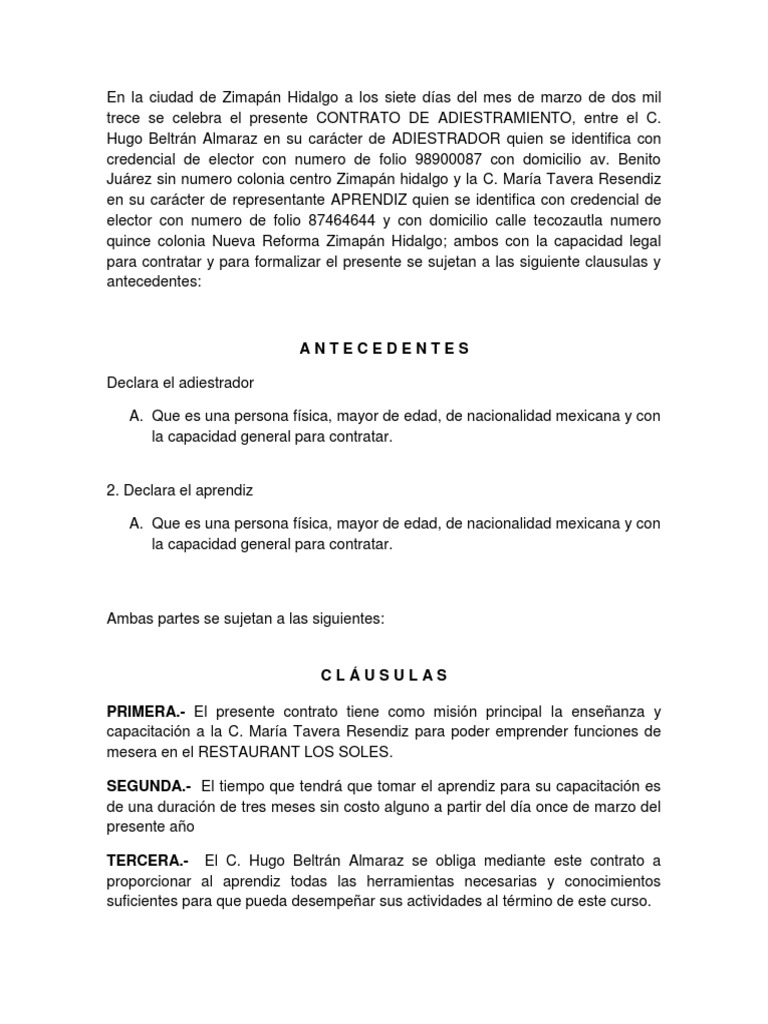 Contrato Atipico | PDF | Política