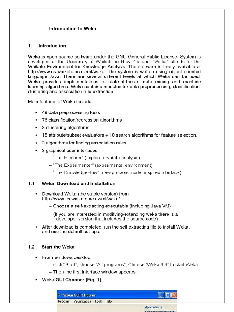Introduction to Weka: Open Source Data Mining Software | PDF | Cluster Analysis | Comma ...