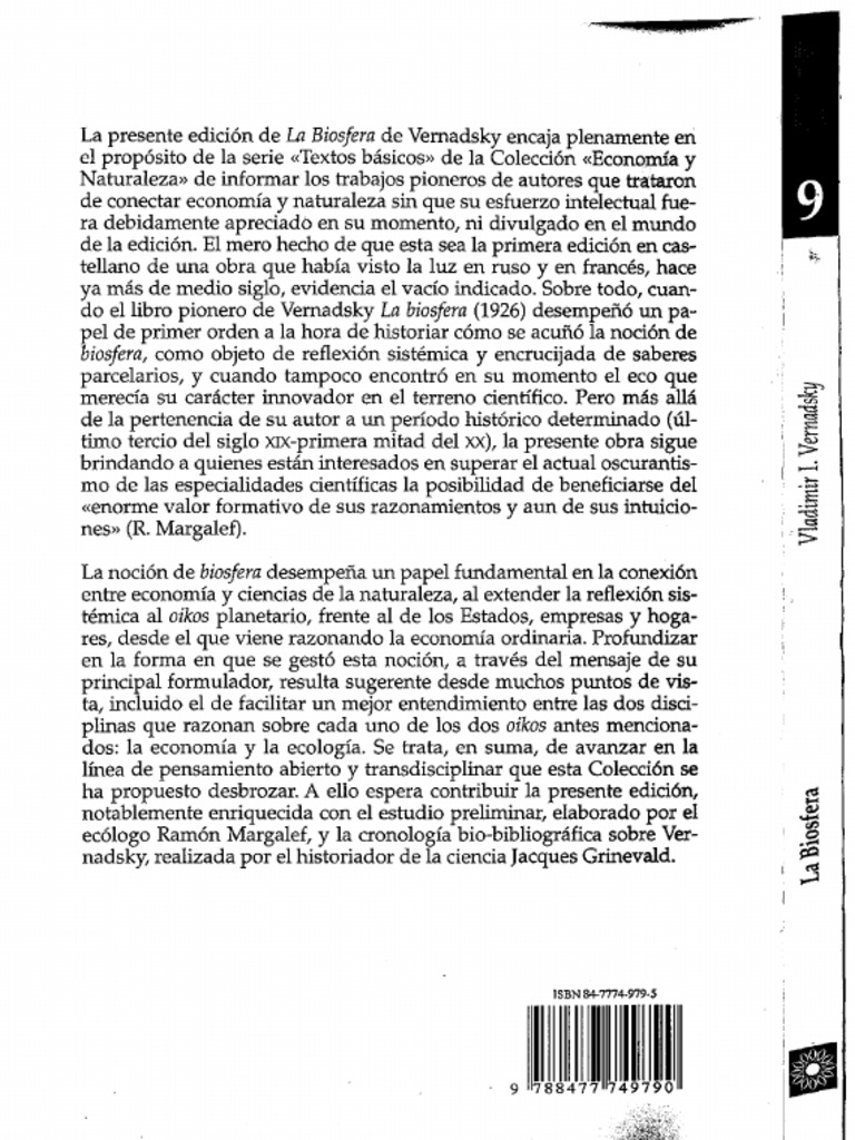 Biosfera - Vladimir Vernadsky (Completa) | PDF