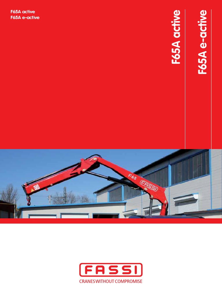 F65A Crane Specs & Features | PDF | Manufactured Goods | Machines