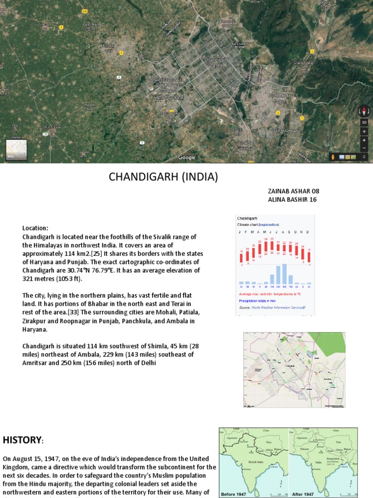 Chandigarh Urban Planning Overview | PDF
