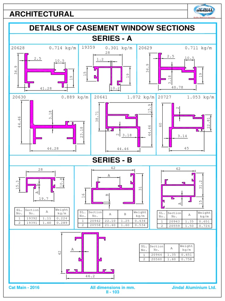 Casement Window Sections | PDF | Nature