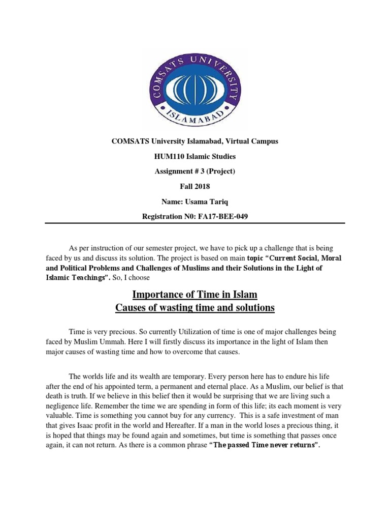 Importance of Time in Islam | PDF | Hadith | God In Islam