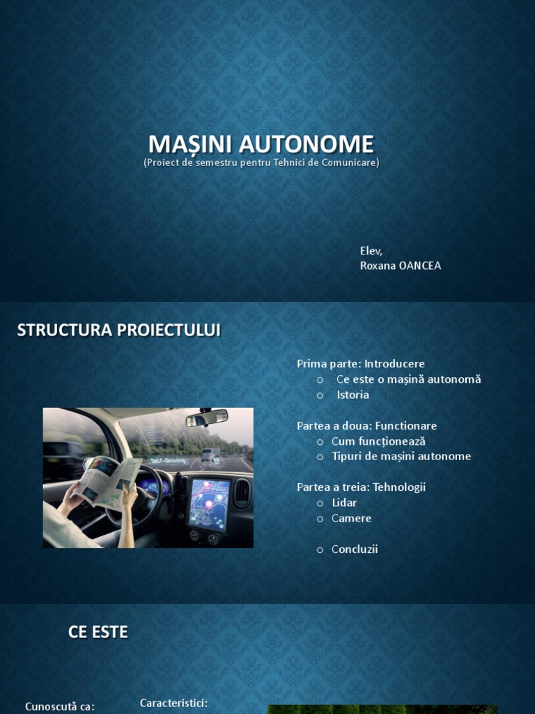 Masini Autonome Power Point | PDF
