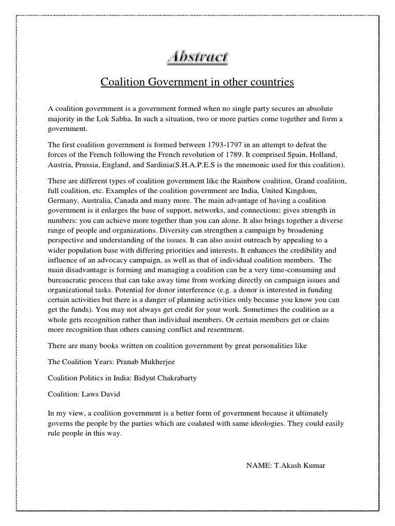 Political Science Abstract | PDF