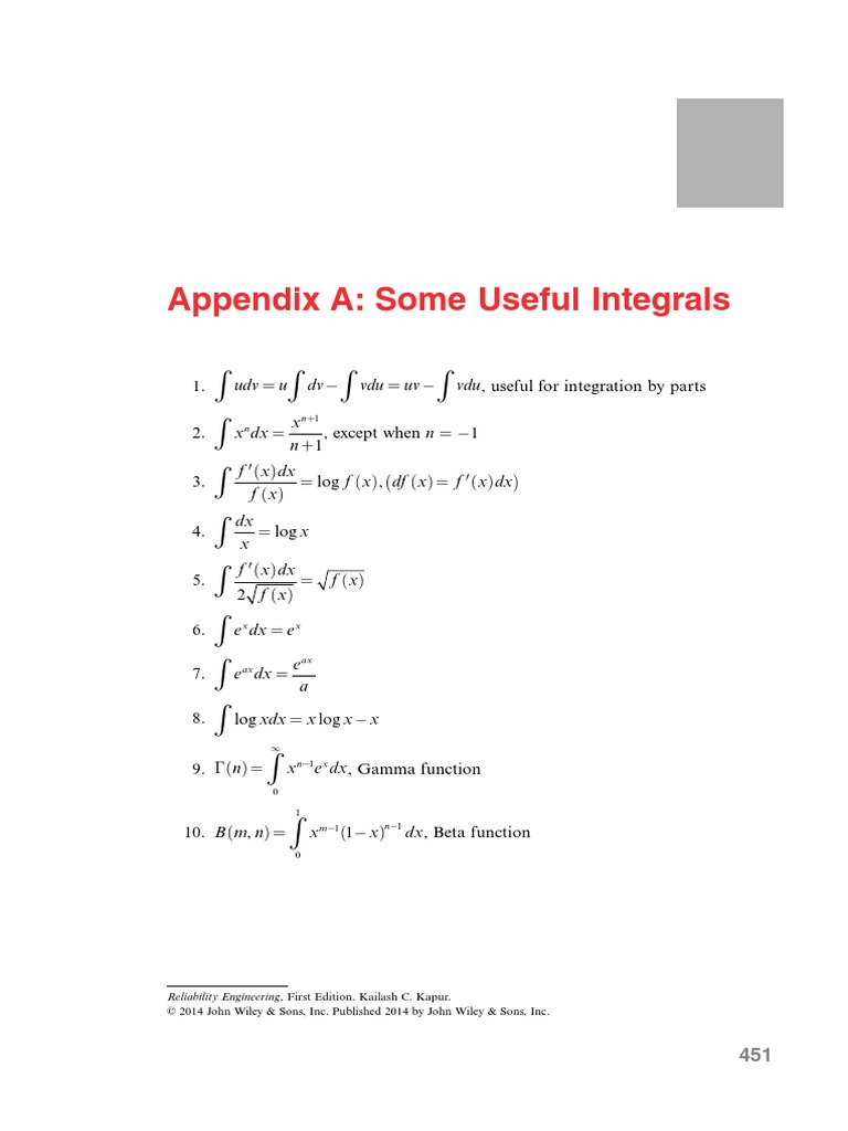 451 Appendix PDF | PDF | Normal Distribution | Probability Theory