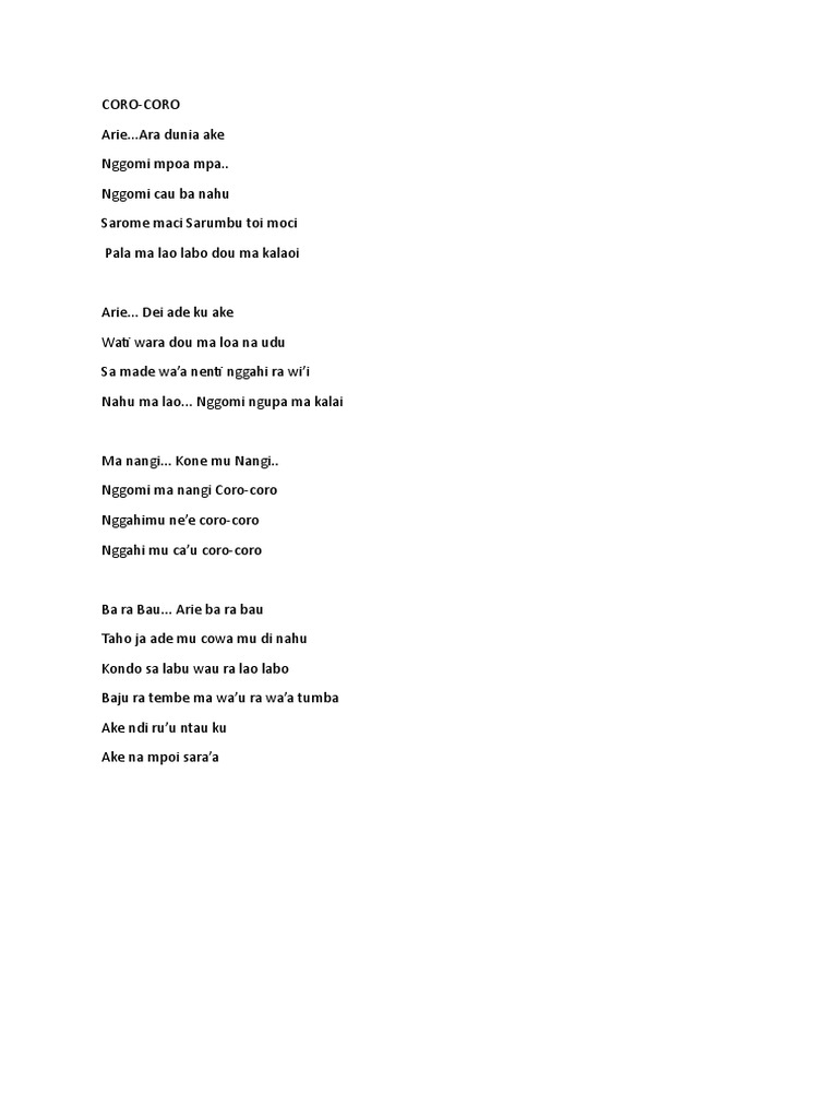 Chord Lagu Bima | PDF