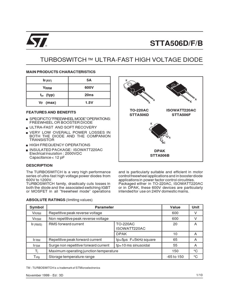Datasheet PDF | PDF | Diode | Electrical Components