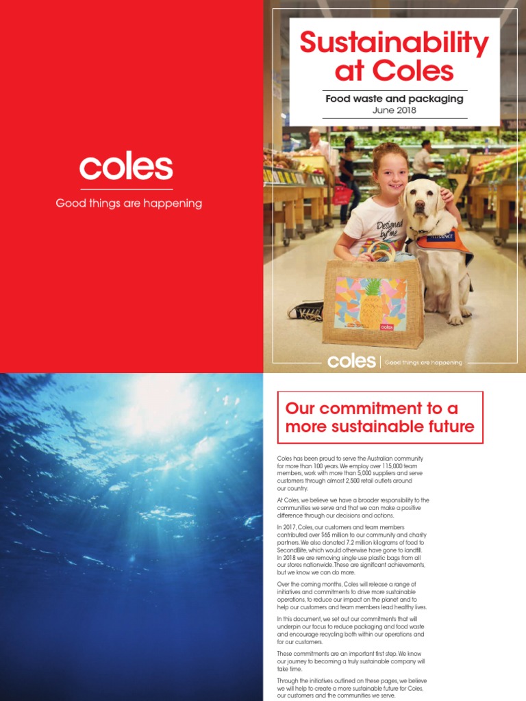 Coles Sustainability-Document 2018 | PDF | Recycling | Reuse
