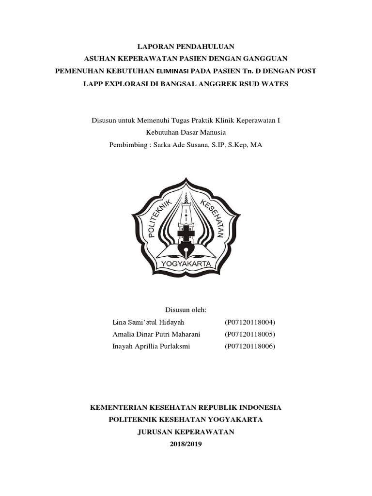 LP KEL. 1 (Eliminasi) | PDF