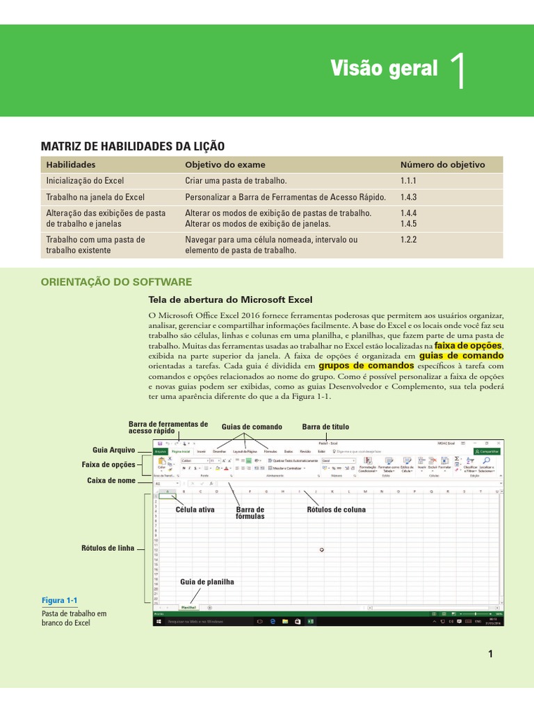 Apostila de Excel 2016 - Sec PDF | PDF | Microsoft Excel | Janela ...