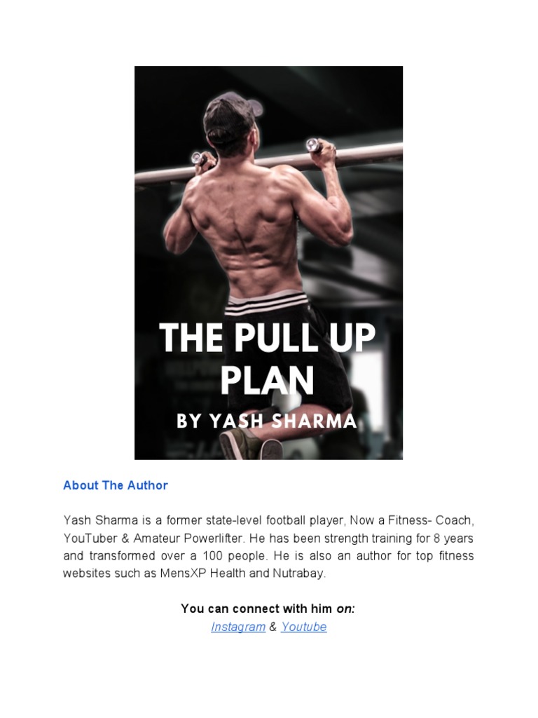 The Pull Up Plan by Yash Sharma | PDF