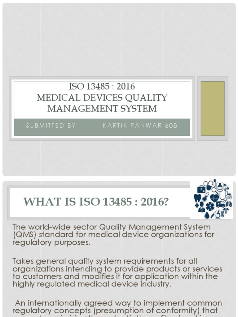 Understanding ISO 13485: A Guide to the International Quality ...