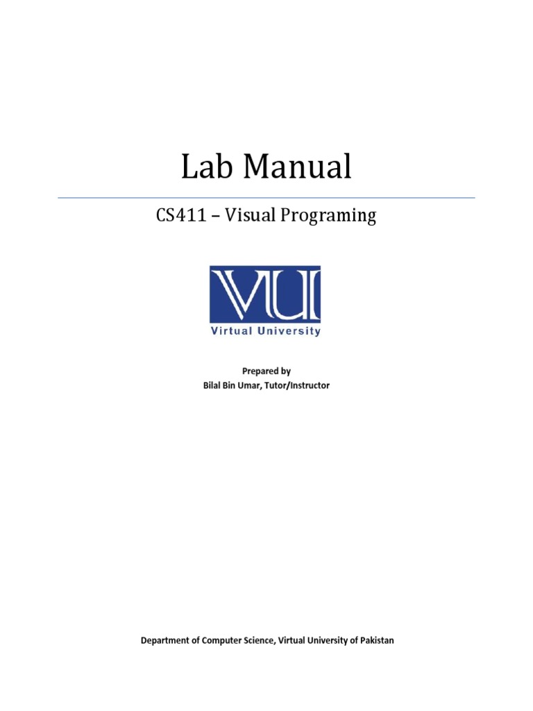 CS 411 Lab Manual Problems | PDF | Extensible Application Markup ...