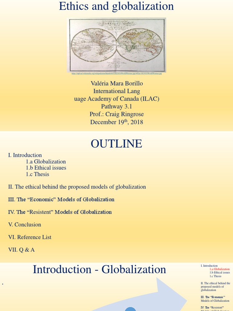 Ethics and Globalization | PDF | Globalization | Economies