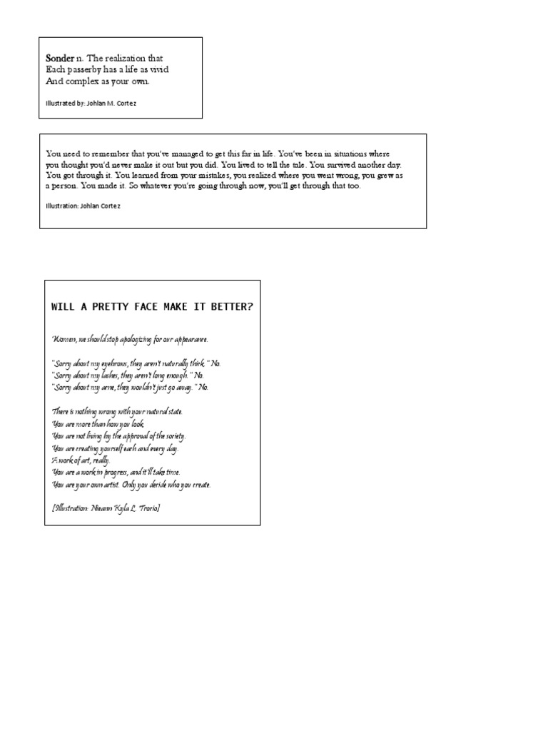 Sonder N. The Realization That Each Passerby Has A Life As Vivid and ...