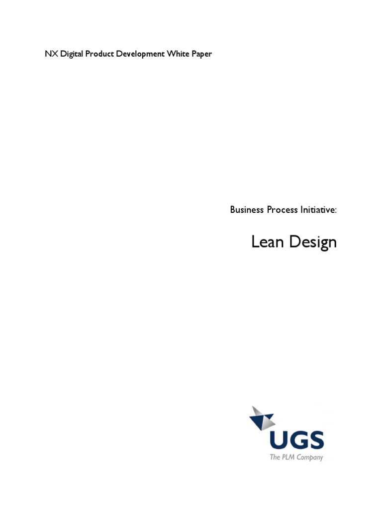 Lean Design: NX Digital Product Development White Paper | Download Free PDF | Lean Manufacturing ...