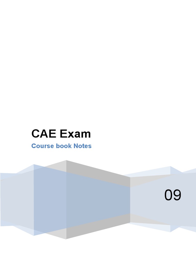 CAE Exam Course Book Notes: A Comprehensive Guide to the Content and ...