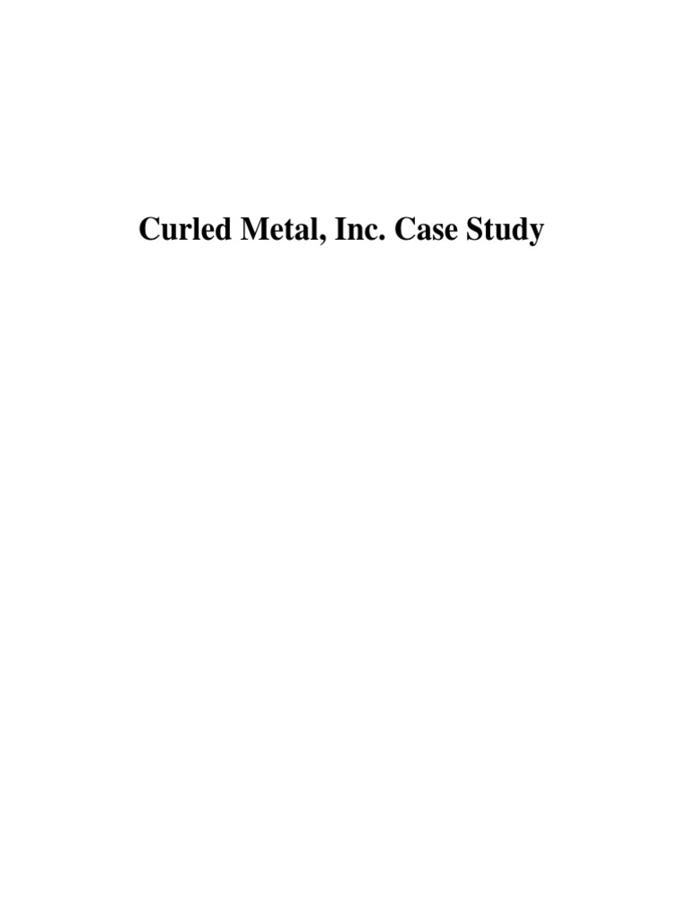 Curled Metal Case | PDF | Microeconomics | Marketing