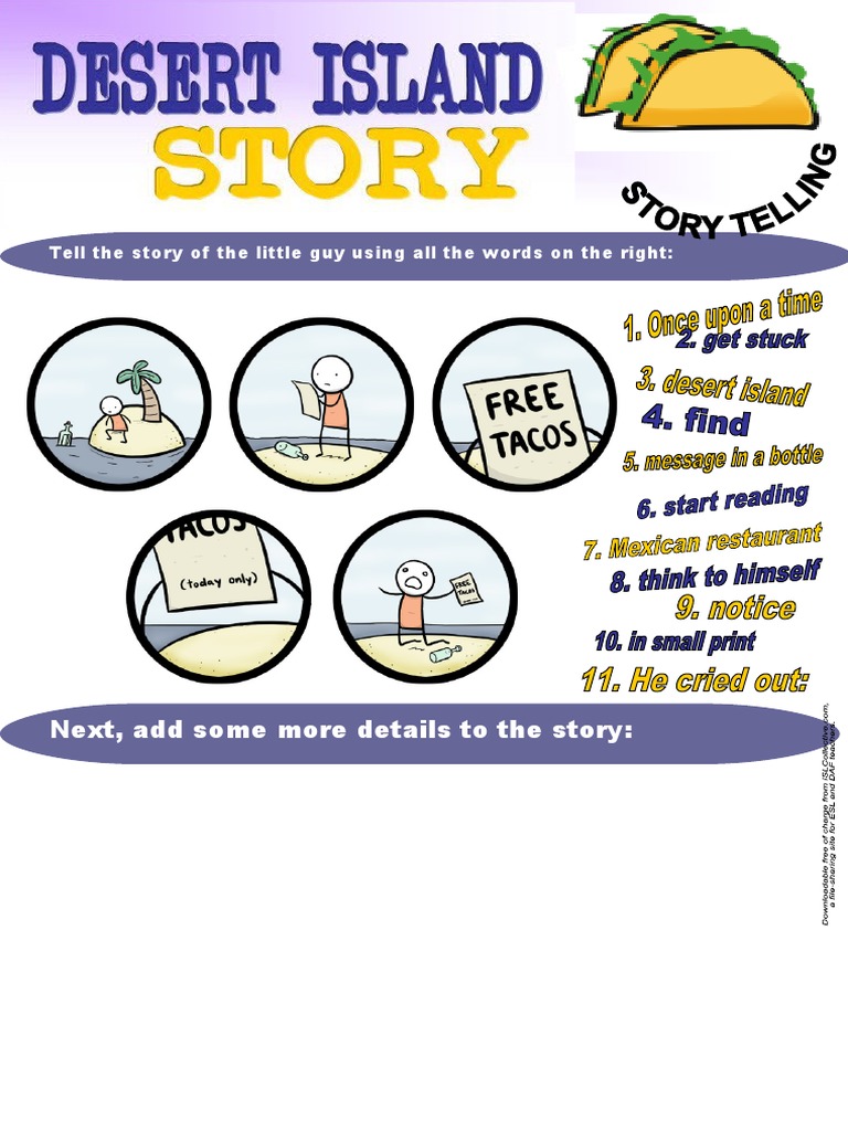 Desert Island Story Storytelling Based On Picture Picture Stories 1566 ...