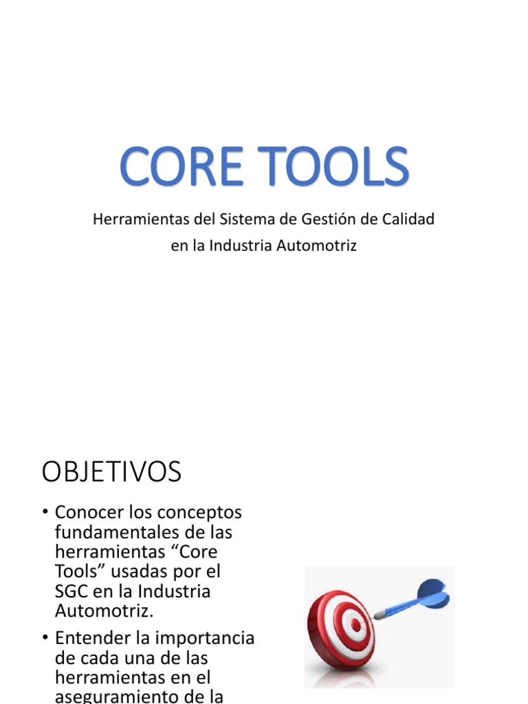 CORE TOOLS Herramientas para La Industria Automotriz 2019 | PDF ...